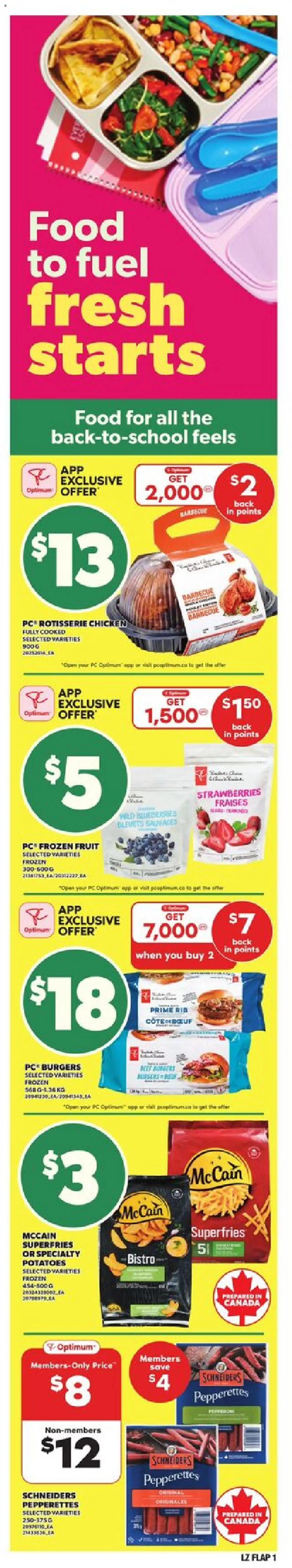 Zehrs flyer from Aug 21, 2025 > online preview