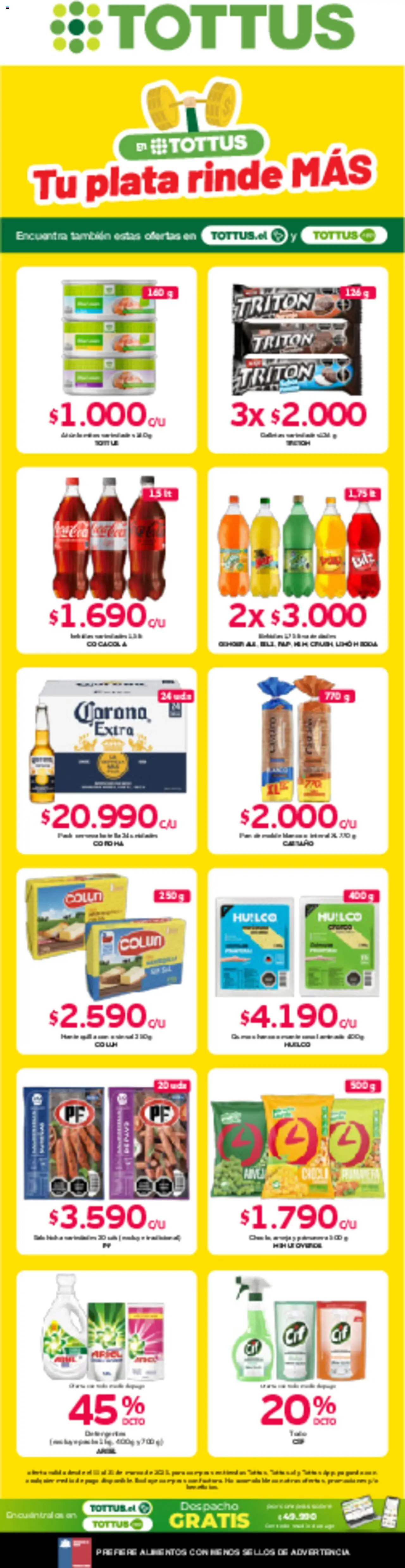 Tottus ofertas hoy desde 11.03.2025 > catálogo Chile ⭐