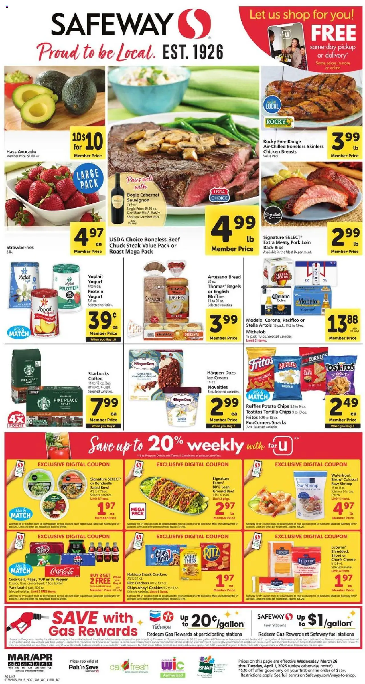 Safeway Weekly Ad - CA | 03/26 - 04/01 2025 | Sale
