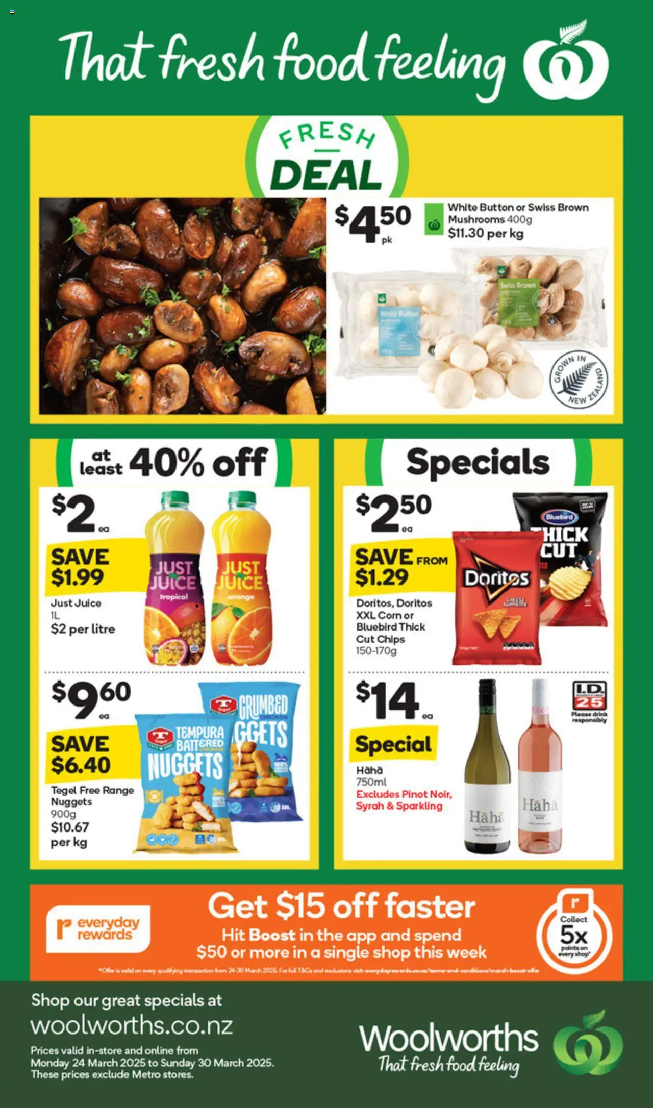 Specials at Woolworths starting 2025/03/24 - Explore Now!