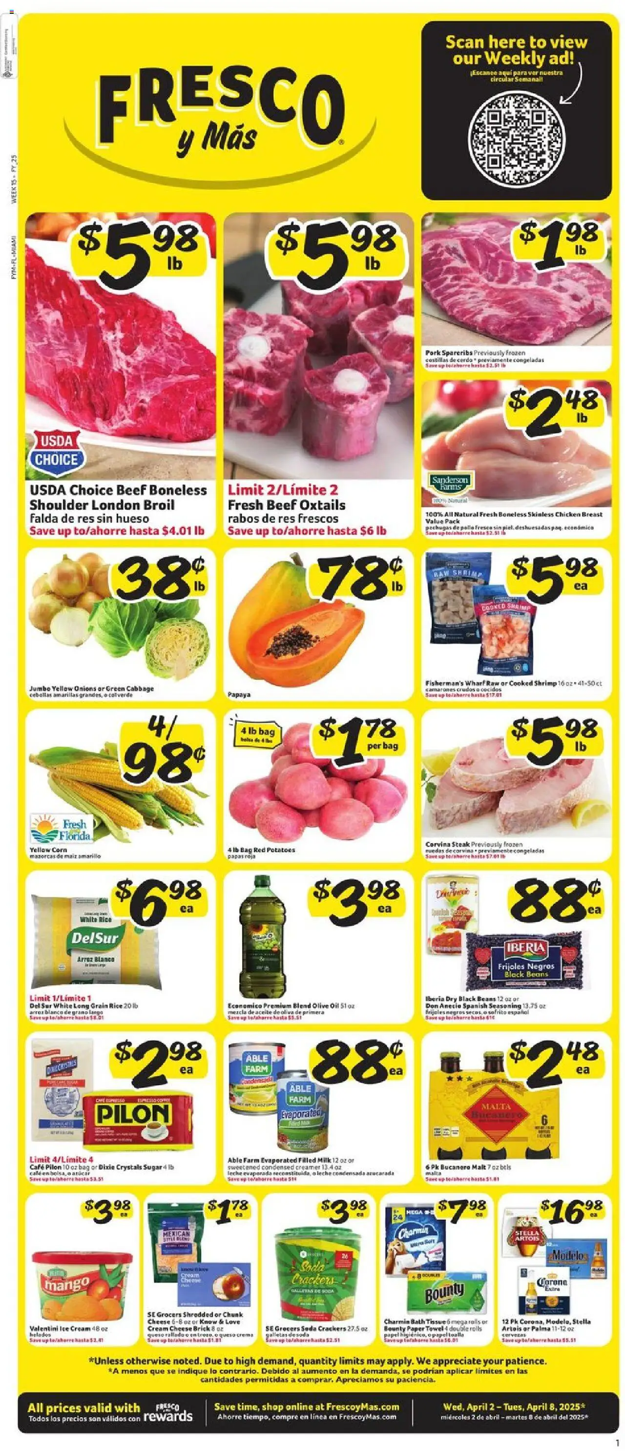 Fresco y Más Weekly Ad【04/02/2025】+ DEALS Preview