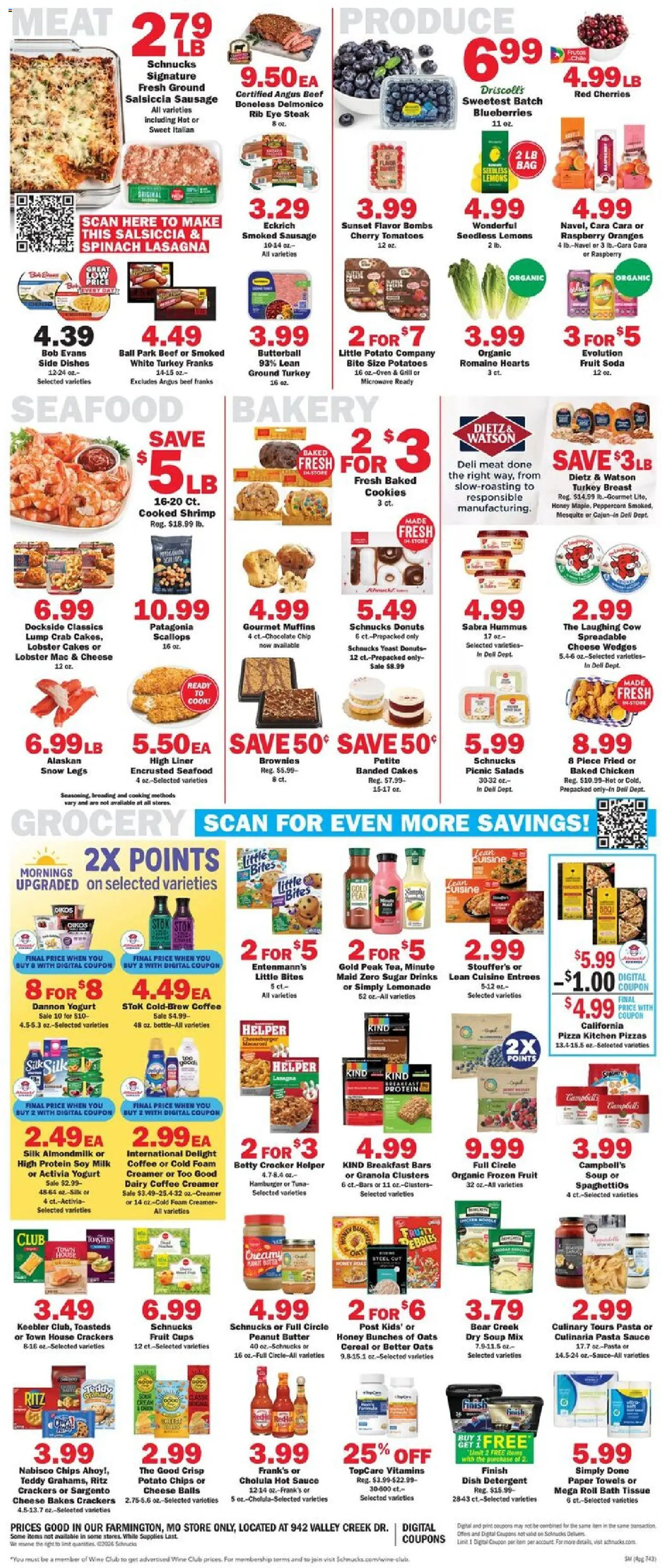 Schnucks Weekly Print Ad - MO | 01/14 - 01/20 2026 | Sale