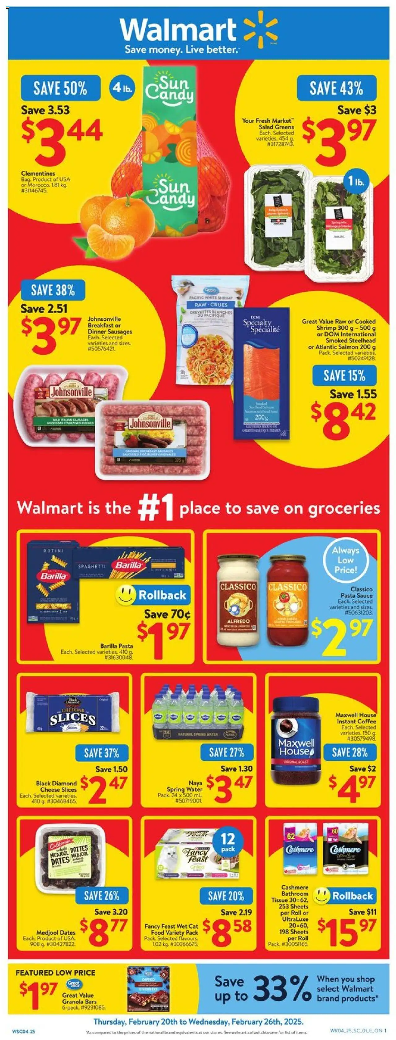 Walmart flyer from Feb 20, 2025 > online preview