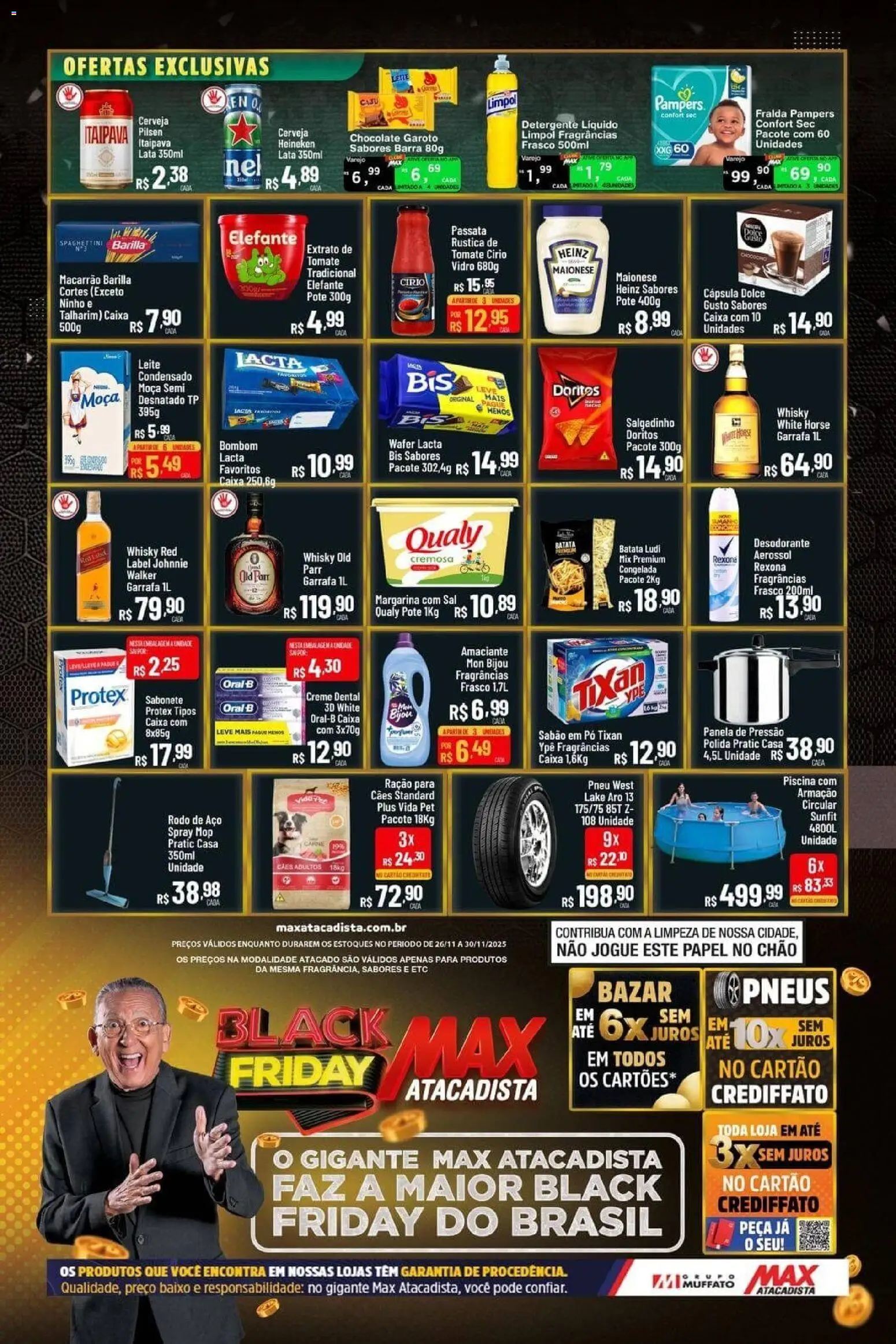 Folheto Max Atacadista BLACK FRIDAY de 26/11/2025