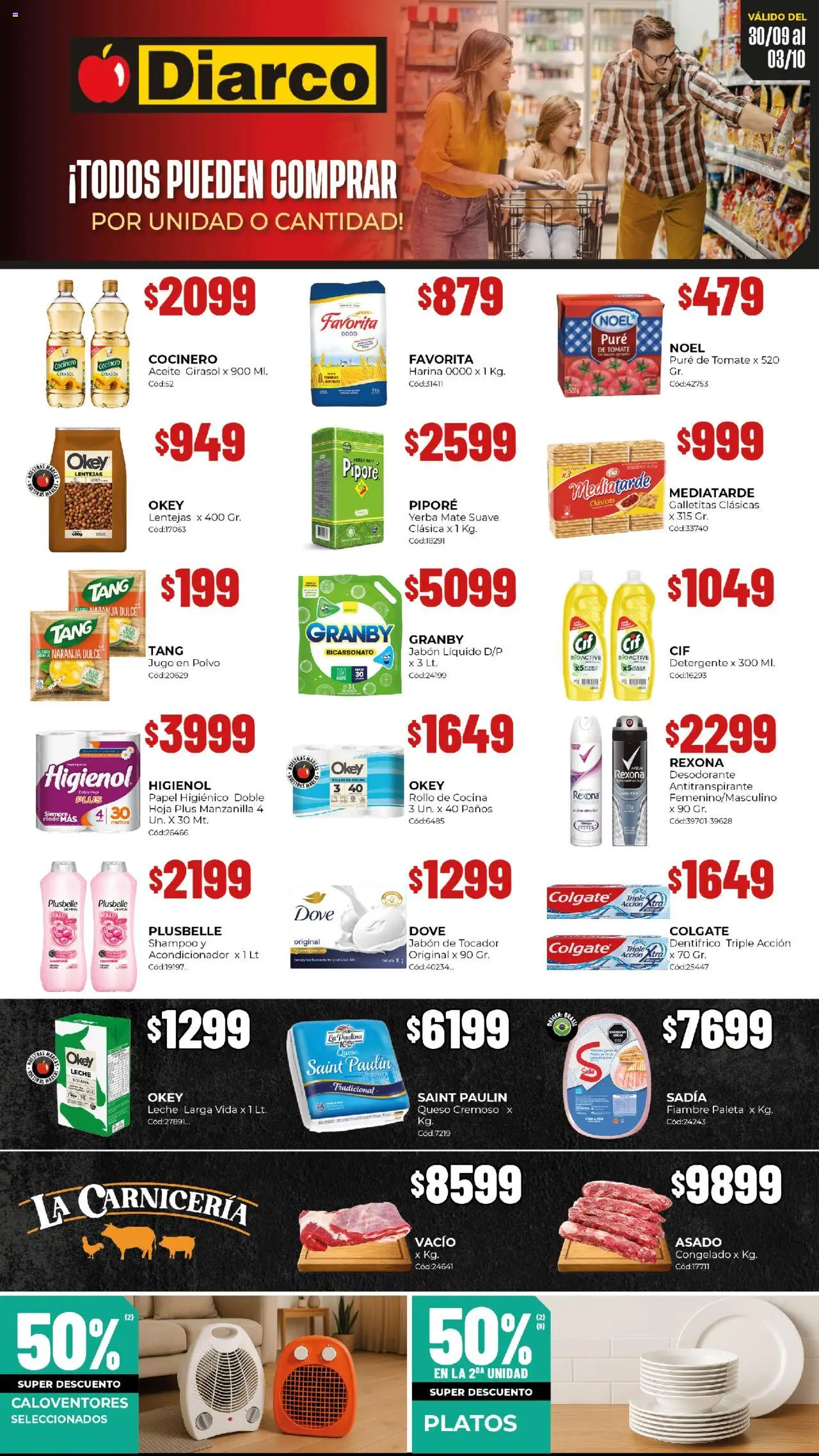 Diarco - Ofertas TDF (30/09/2025 - 03/10/2025)