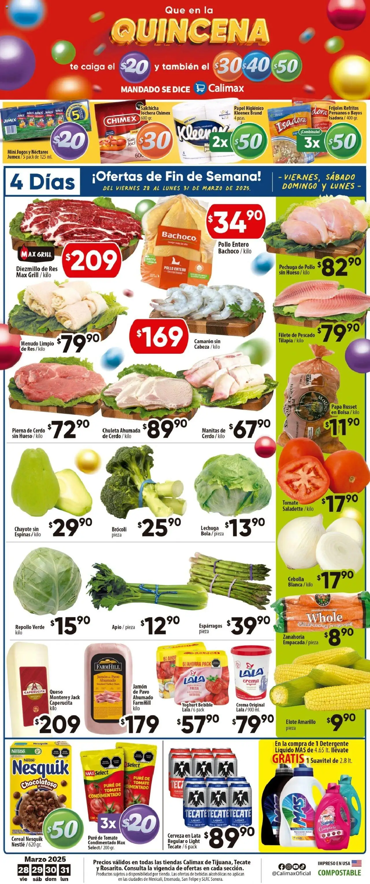 Calimax folleto Tijuana (28/03/2025 - 03/04/2025) - catálogo en línea