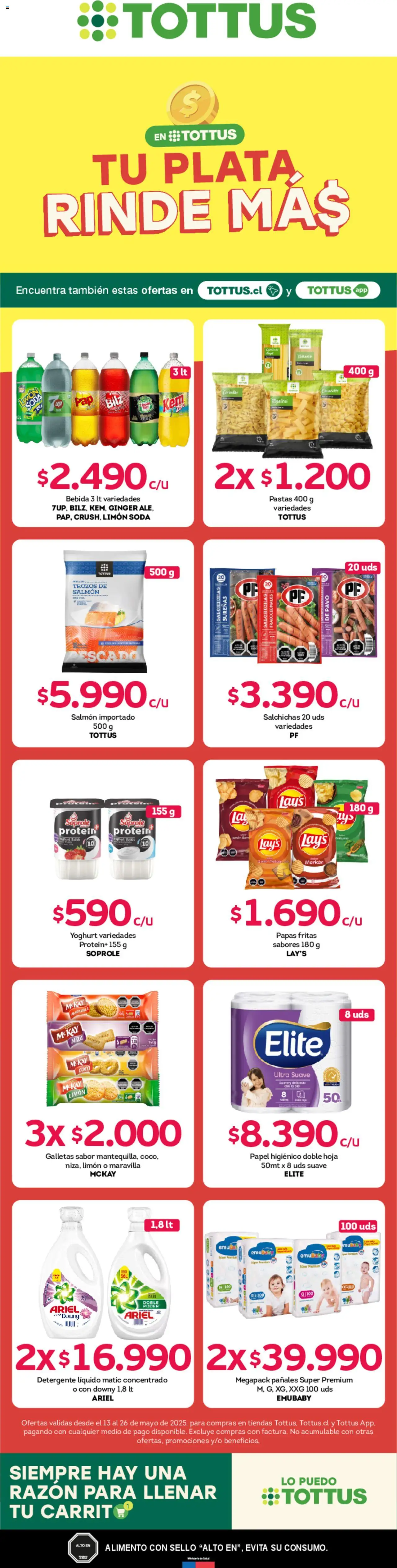 Tottus ofertas hoy desde 12.05.2025 > catálogo Chile ⭐