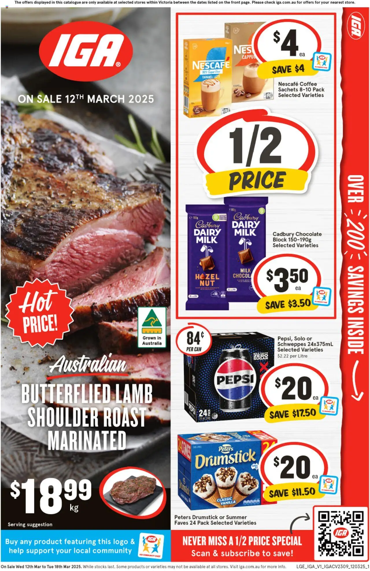 IGA Milk specials in this weeks catalogues