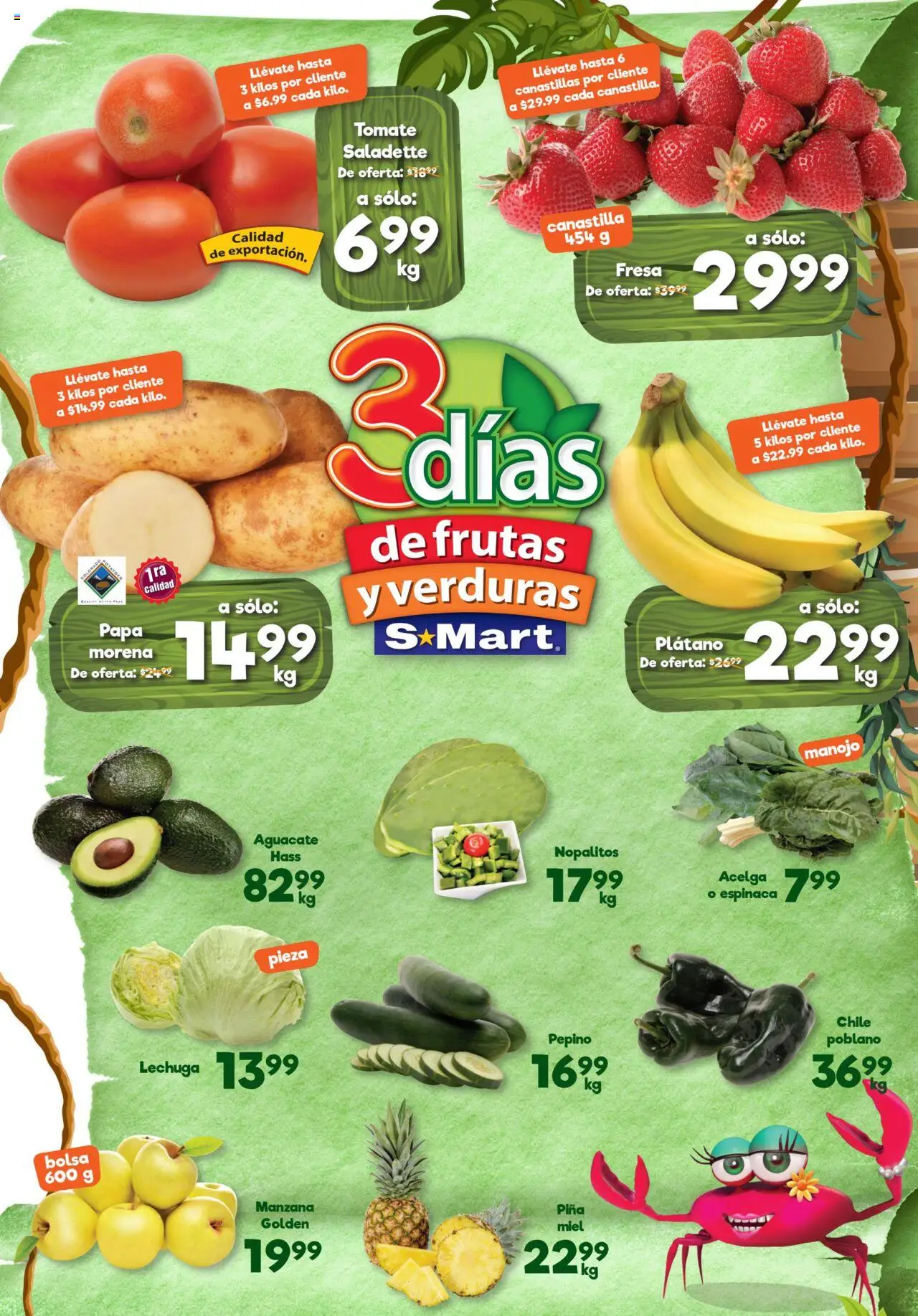 SMART OFERTAS hoy de 04/03/2025 - Folleto frutas y verduras