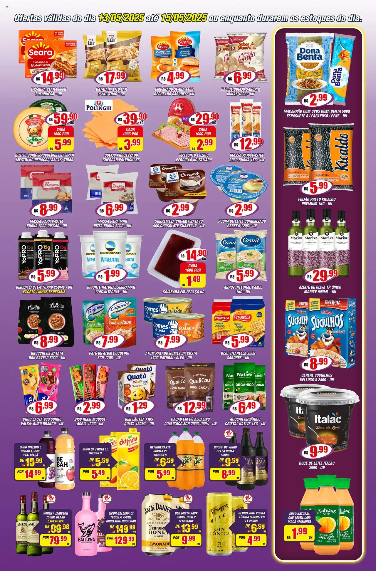 Violeta Supermercados Licor oferta - folheto atual