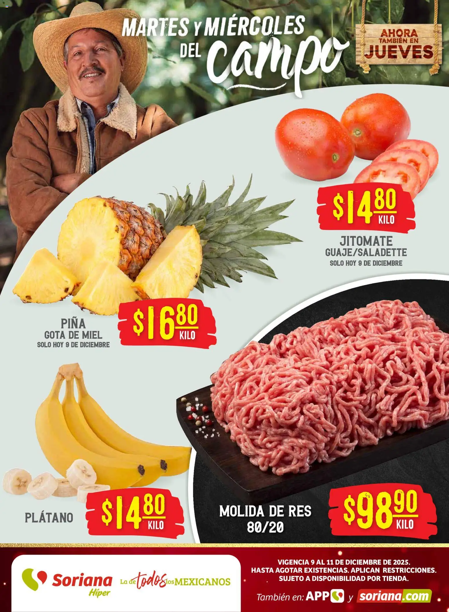 SORIANA ofertas hoy de 09/12/2025 - Folleto Diciembre