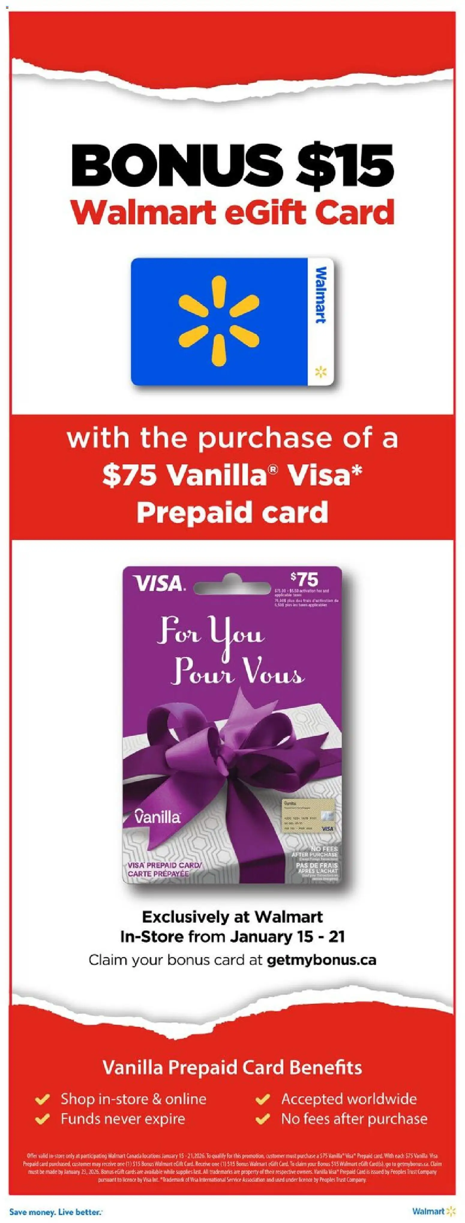 Walmart flyer from Jan 15, 2026 > online preview