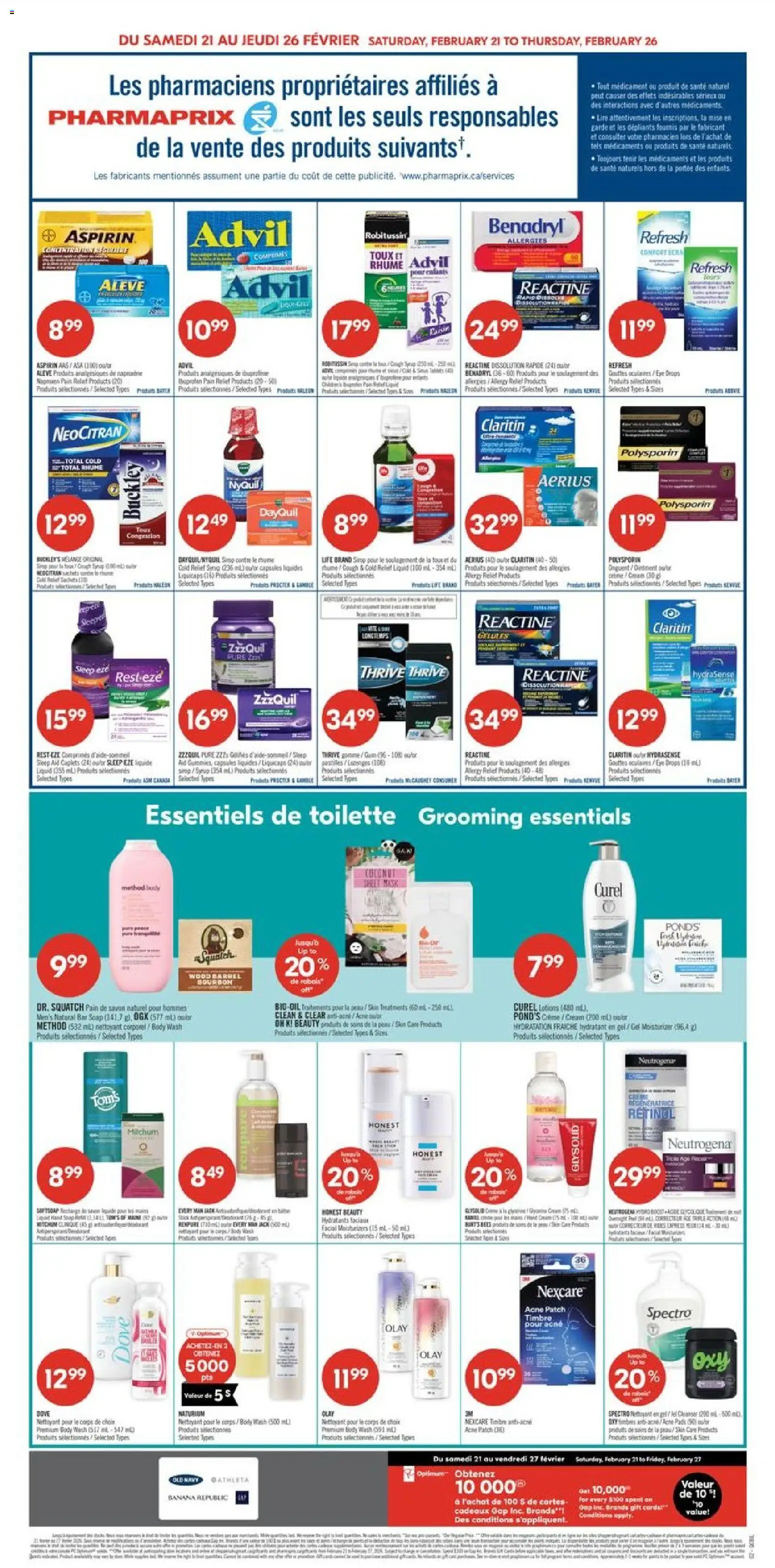 Pharmaprix flyer from Feb 20, 2026 > online preview