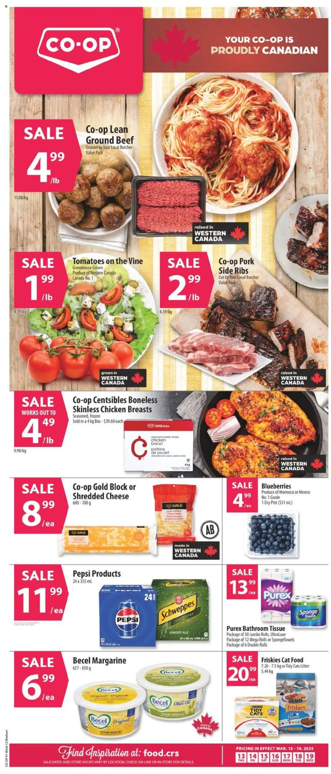 Co-op Food Flyer (from Mar 13, 2025) || Grocery sales