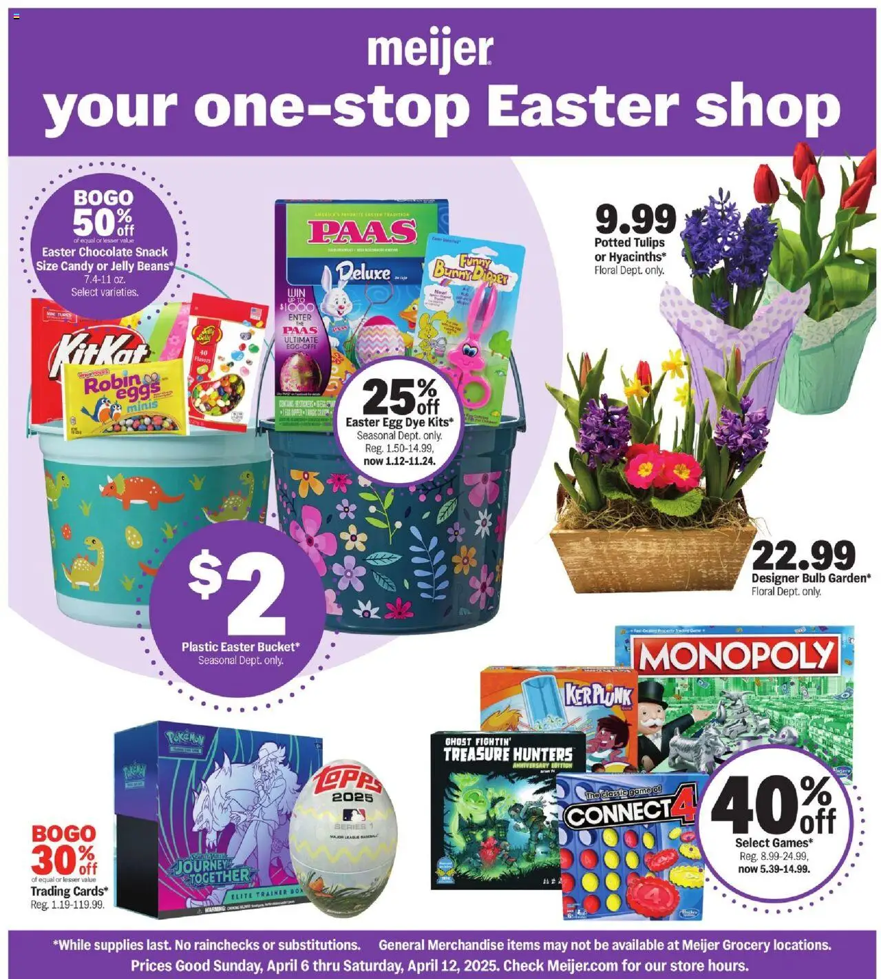 Meijer your one-stop Easter shop | 04/06 - 04/12 2025 | Sale