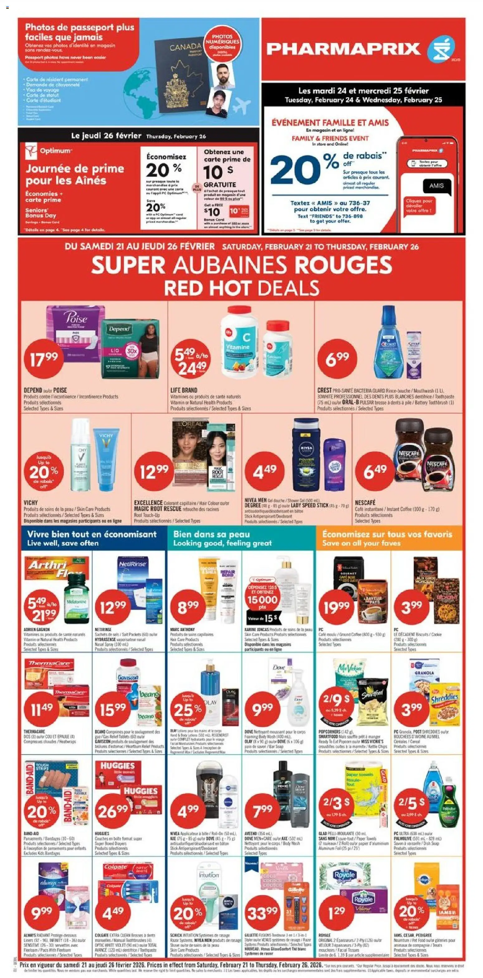 Pharmaprix flyer from Feb 20, 2026 > online preview