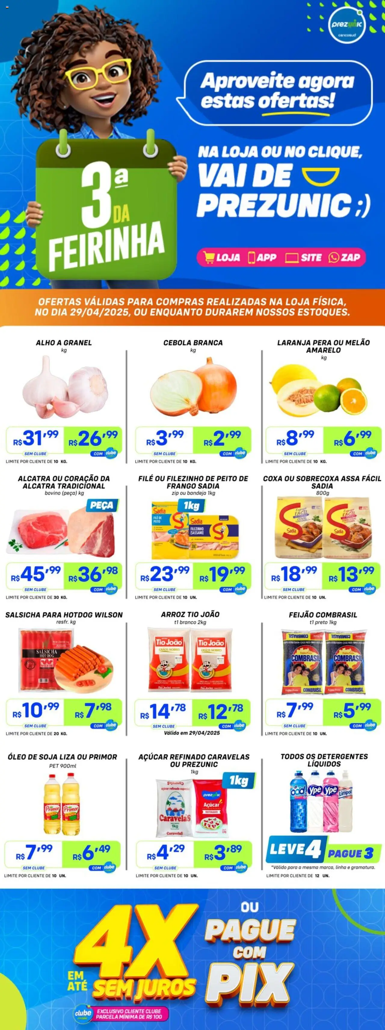 Encarte Prezunic de 29/04/2025 | Promoções Online
