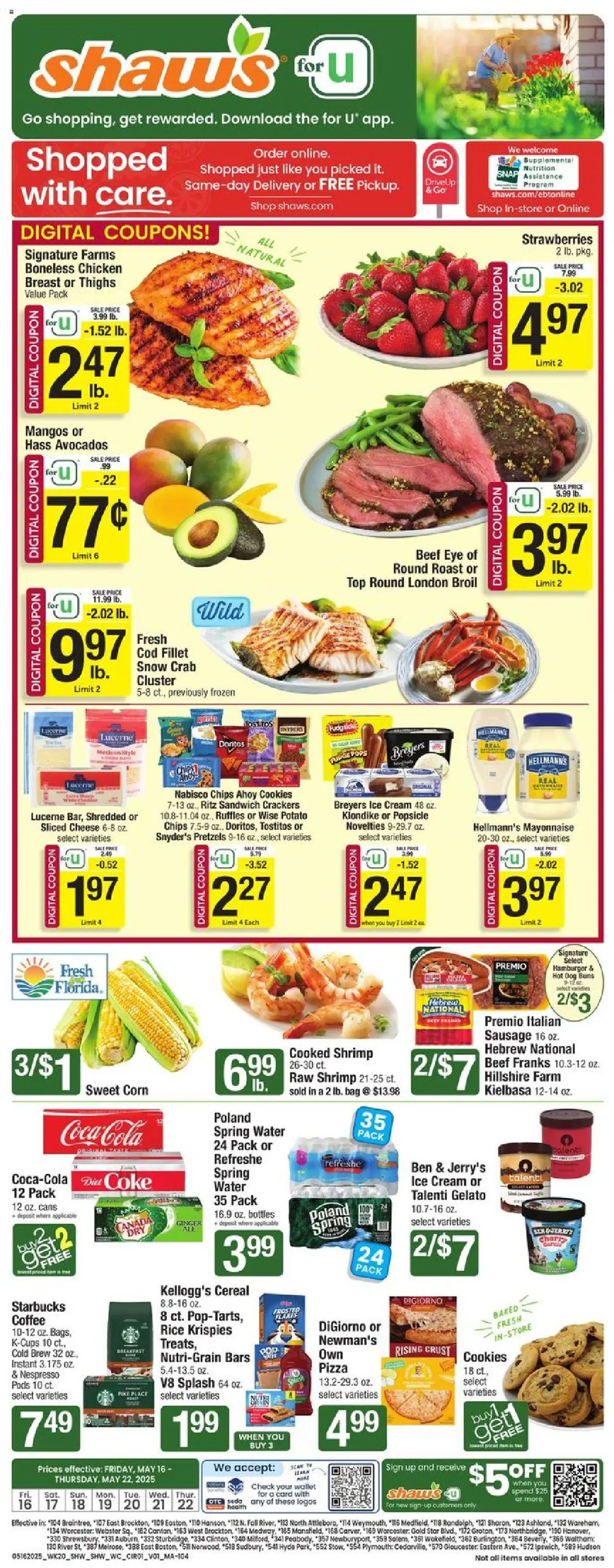 Shaw's Weekly Ad【05/16/2025】+ DEALS Preview