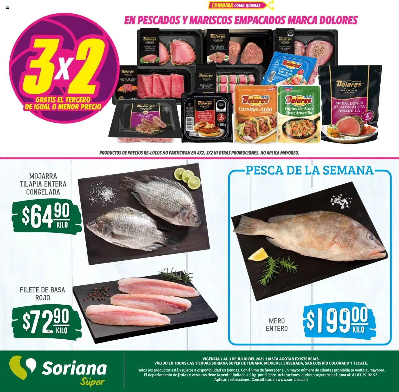 SORIANA ofertas hoy de 01/07/2025 - Folleto Agosto