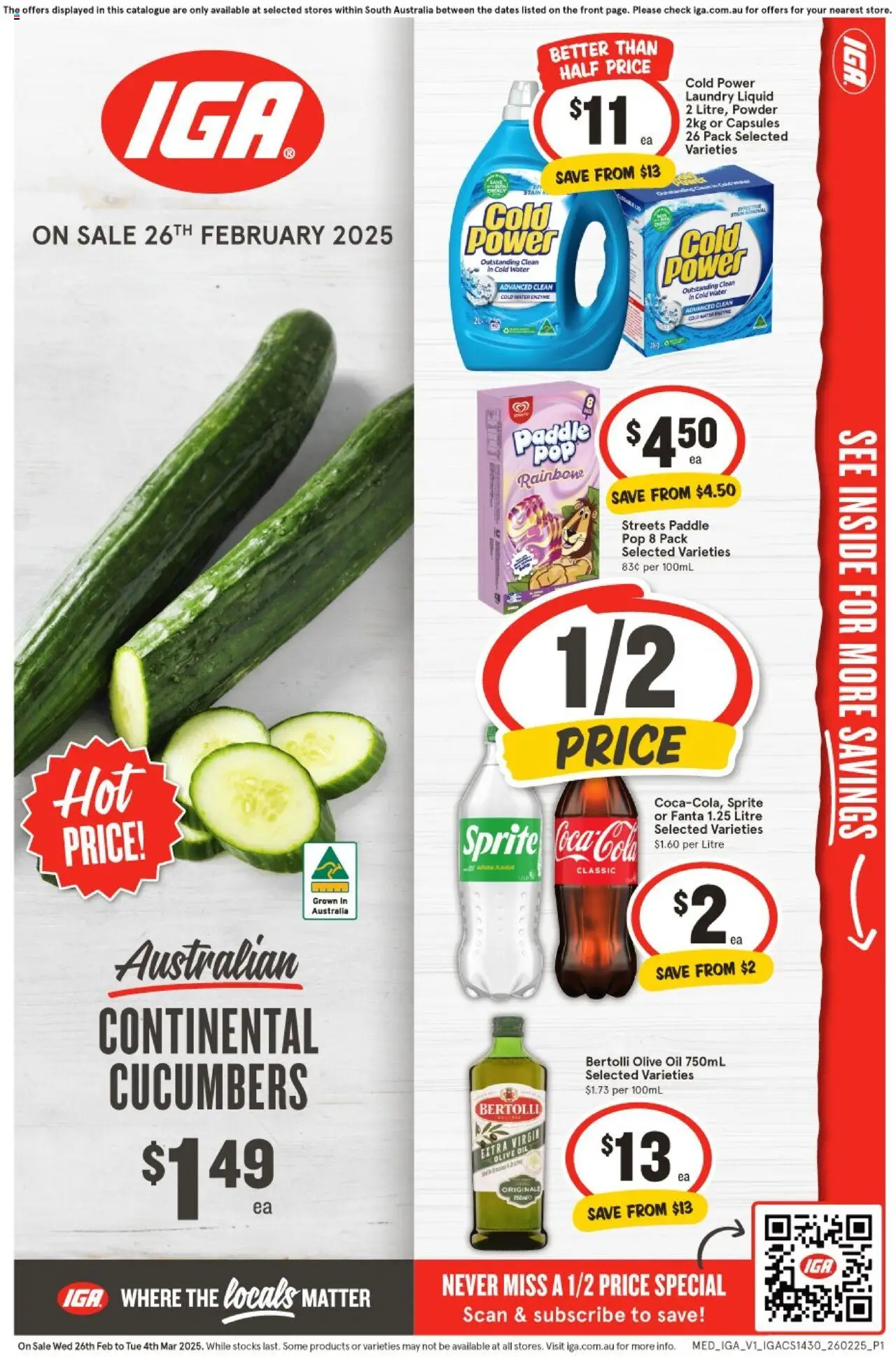 IGA catalogue from 26/02/2025 > Big discounts