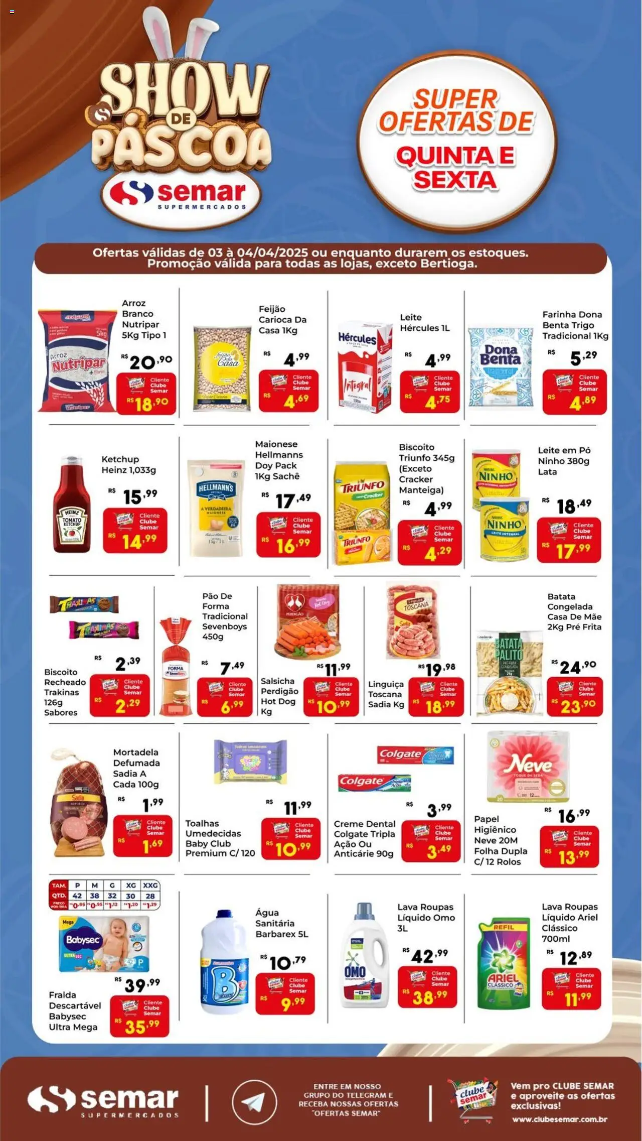 Semar Supermercado Feijão oferta - folheto atual