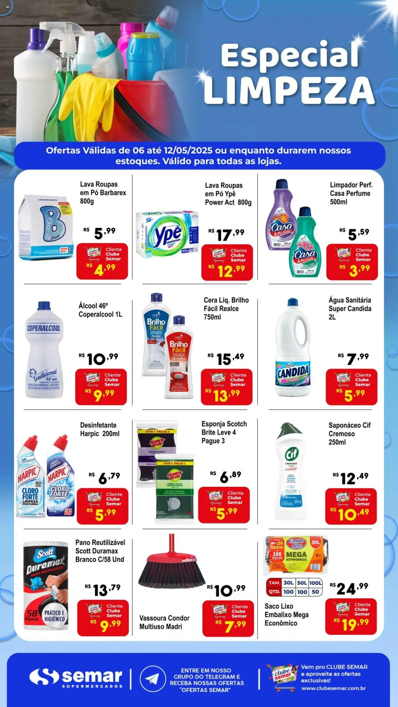 Semar Supermercado - Ofertas Especial Limpeza de 06/05/2025 | Promoções ...