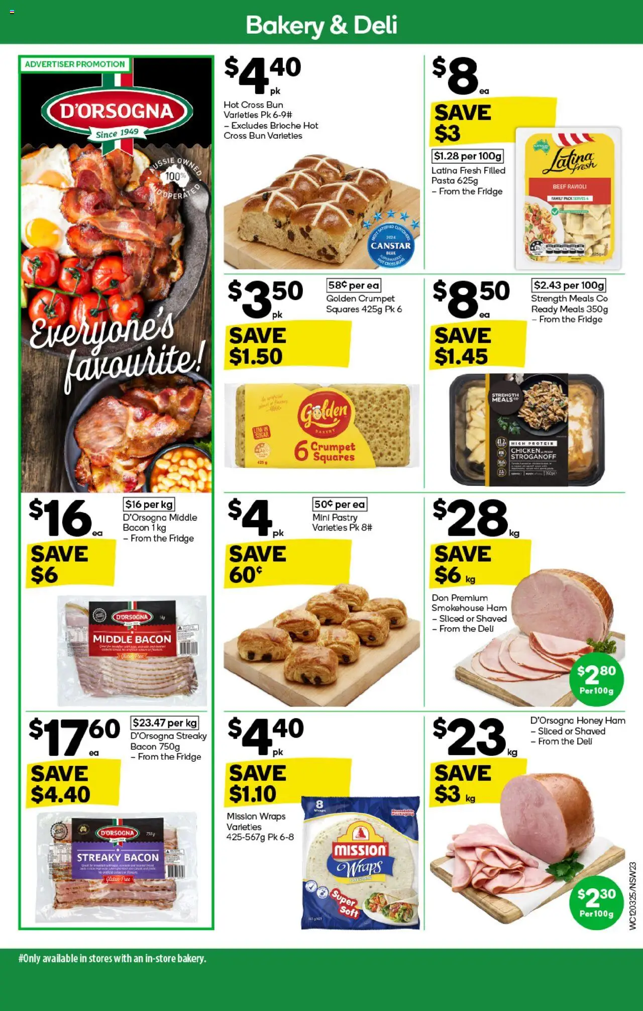 Woolworths Pastry specials in this weeks catalogues
