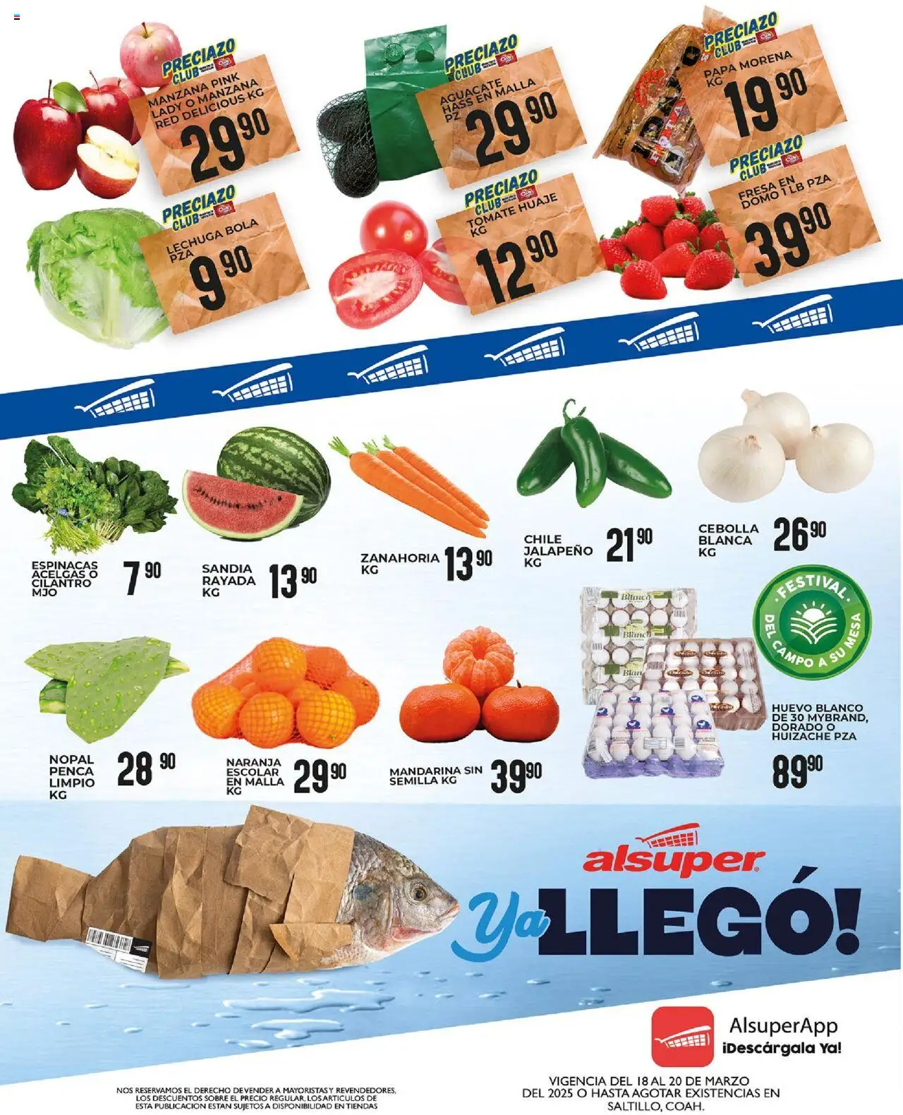 FOLLETO ALSUPER de 18/03/2025 - Ofertas frutas y verduras hoy