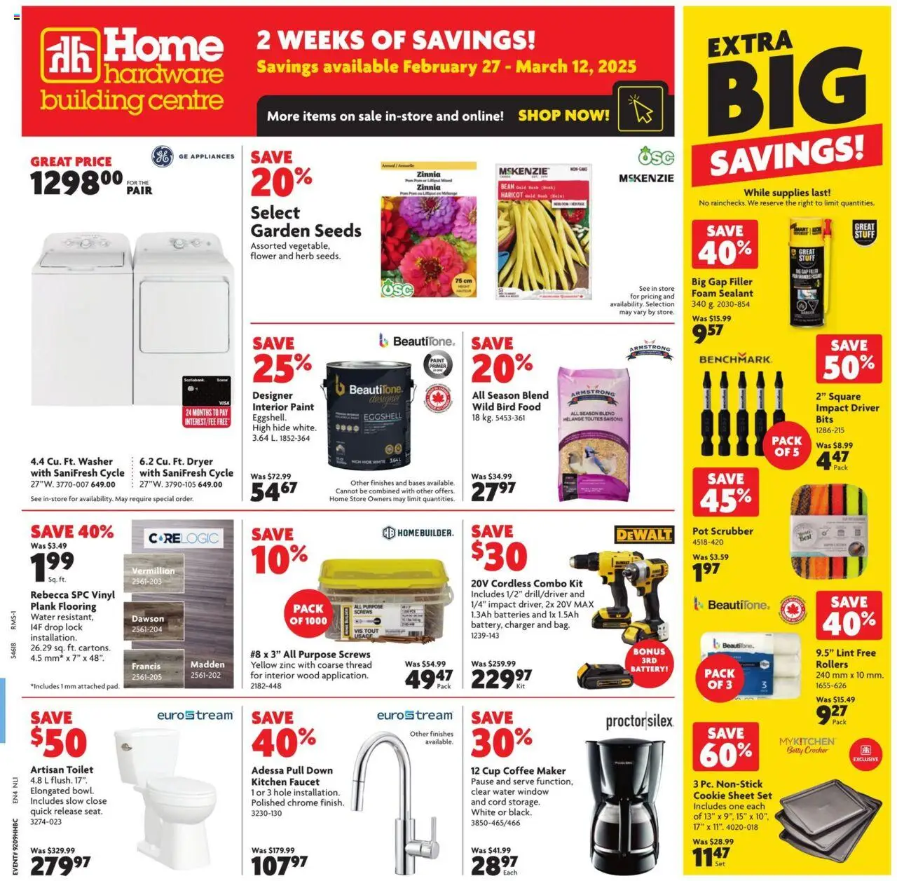 Home Hardware flyer from Feb 27, 2025 > online preview