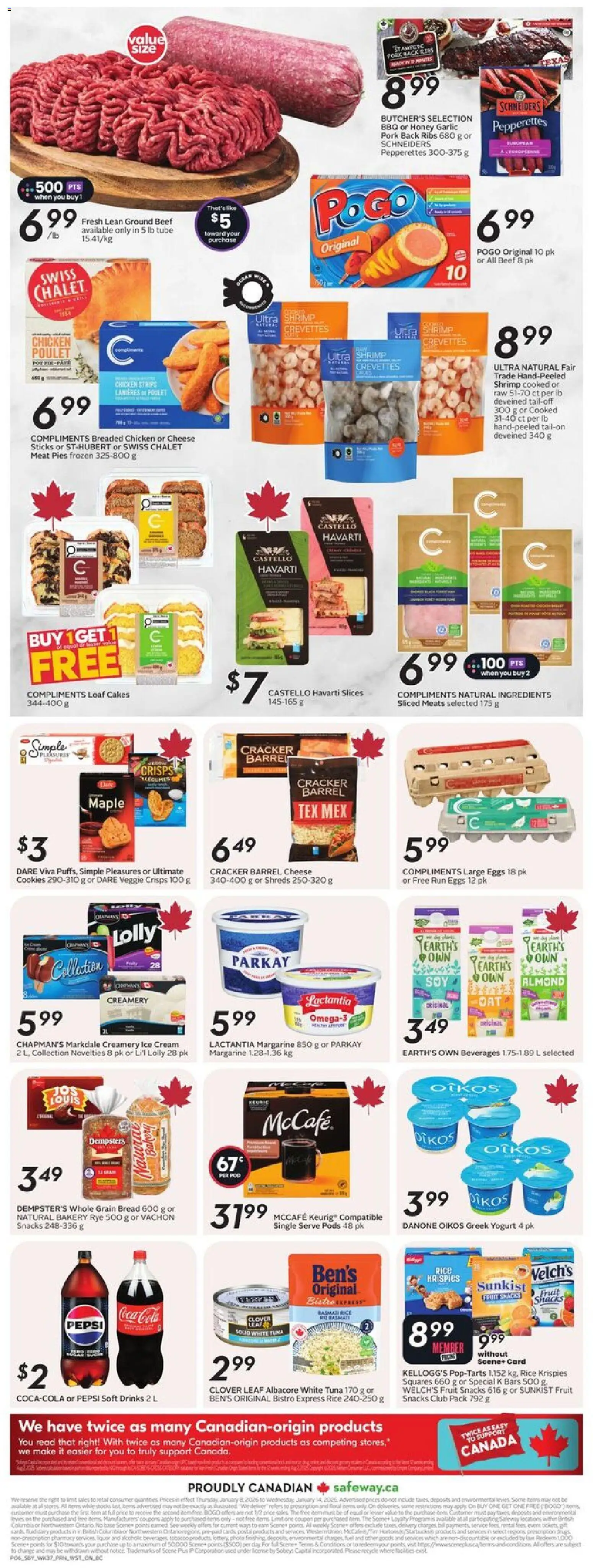 Safeway flyer from Jan 8, 2026 > online preview