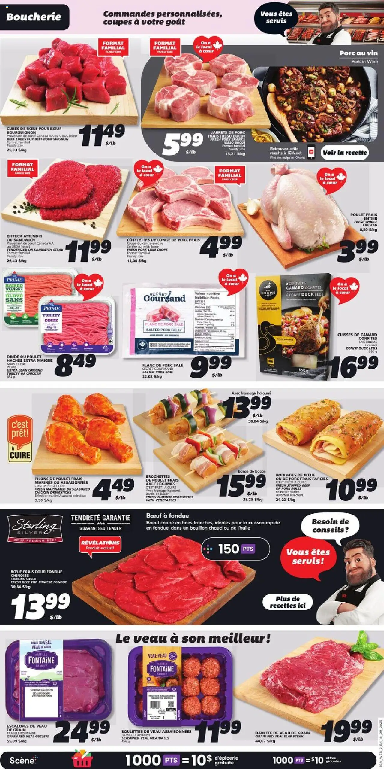 IGA flyer from Sep 18, 2025 > online preview