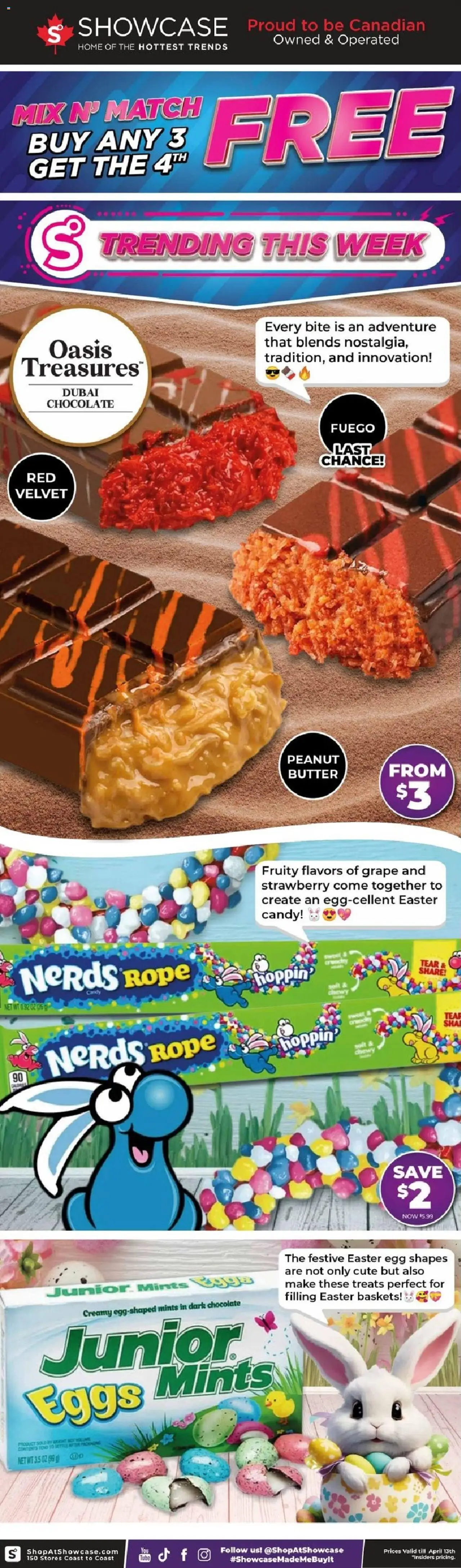 Showcase flyer from Apr 7, 2025 > online preview