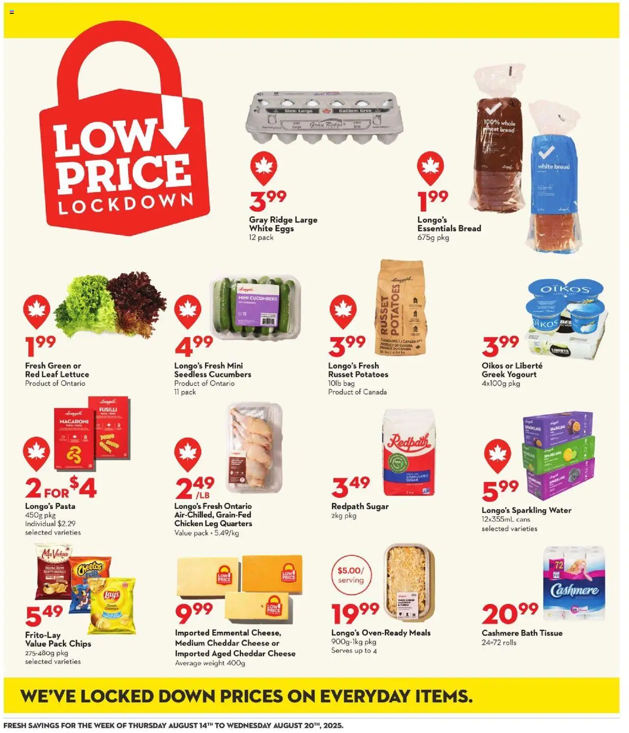 Longo's flyer from Aug 14, 2025 > online preview