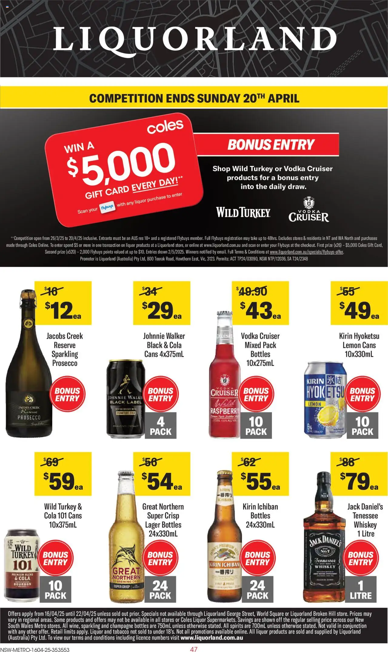 Liquorland catalogue from 16/04/2025 - Specials and sale